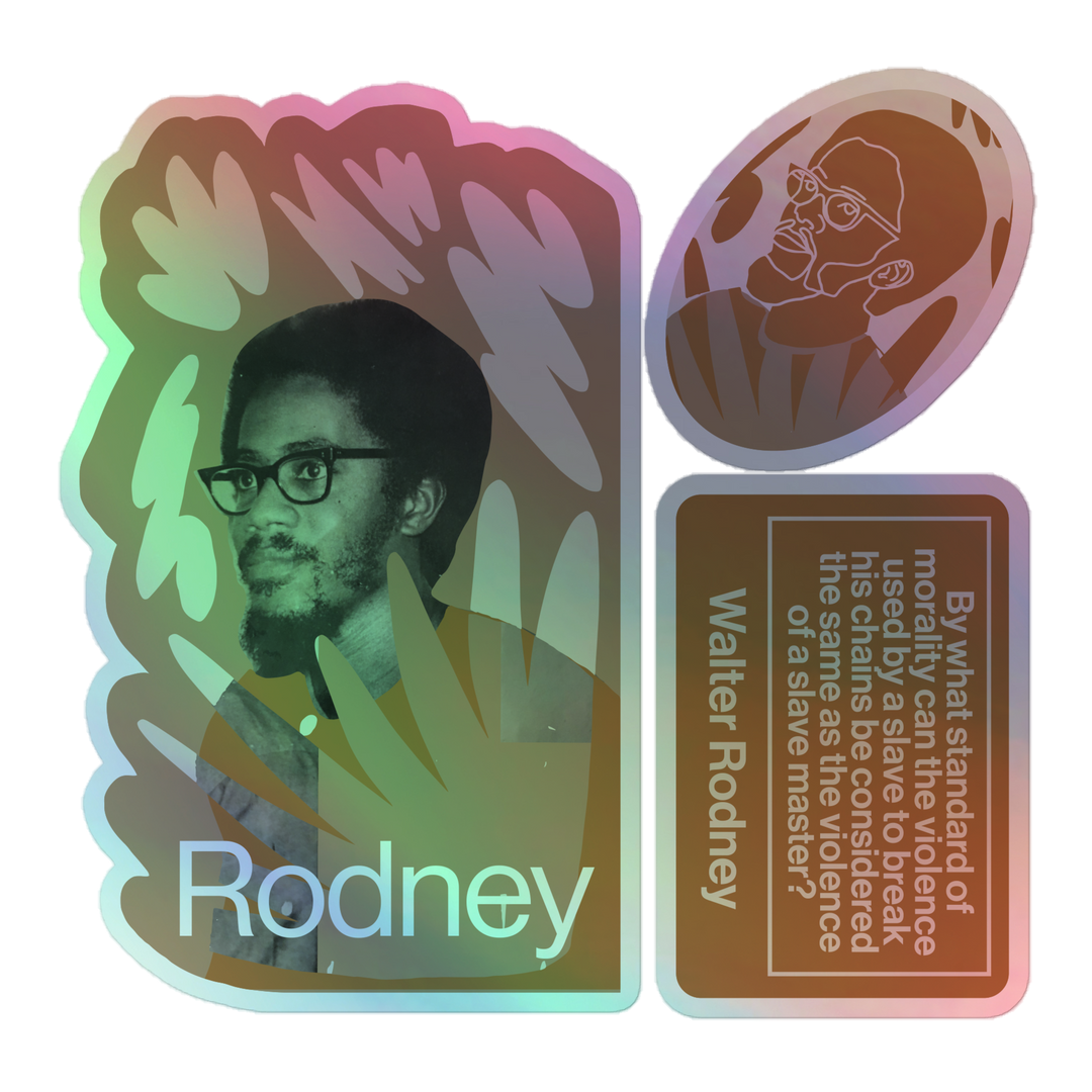 Holographic stickers - Walter Rodney – Progressive International Workshop